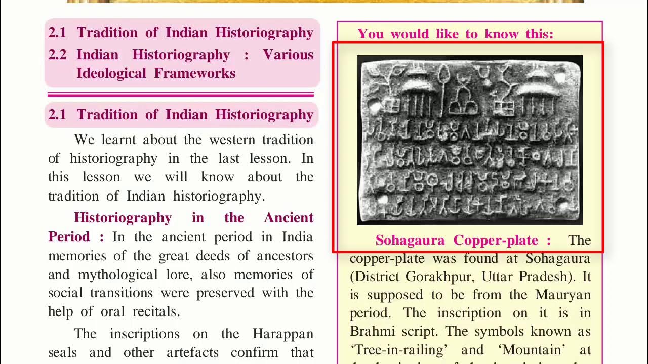 HISTORIOGRAPHY: Indian Tradition history chapter class 10 Maharashtra ...