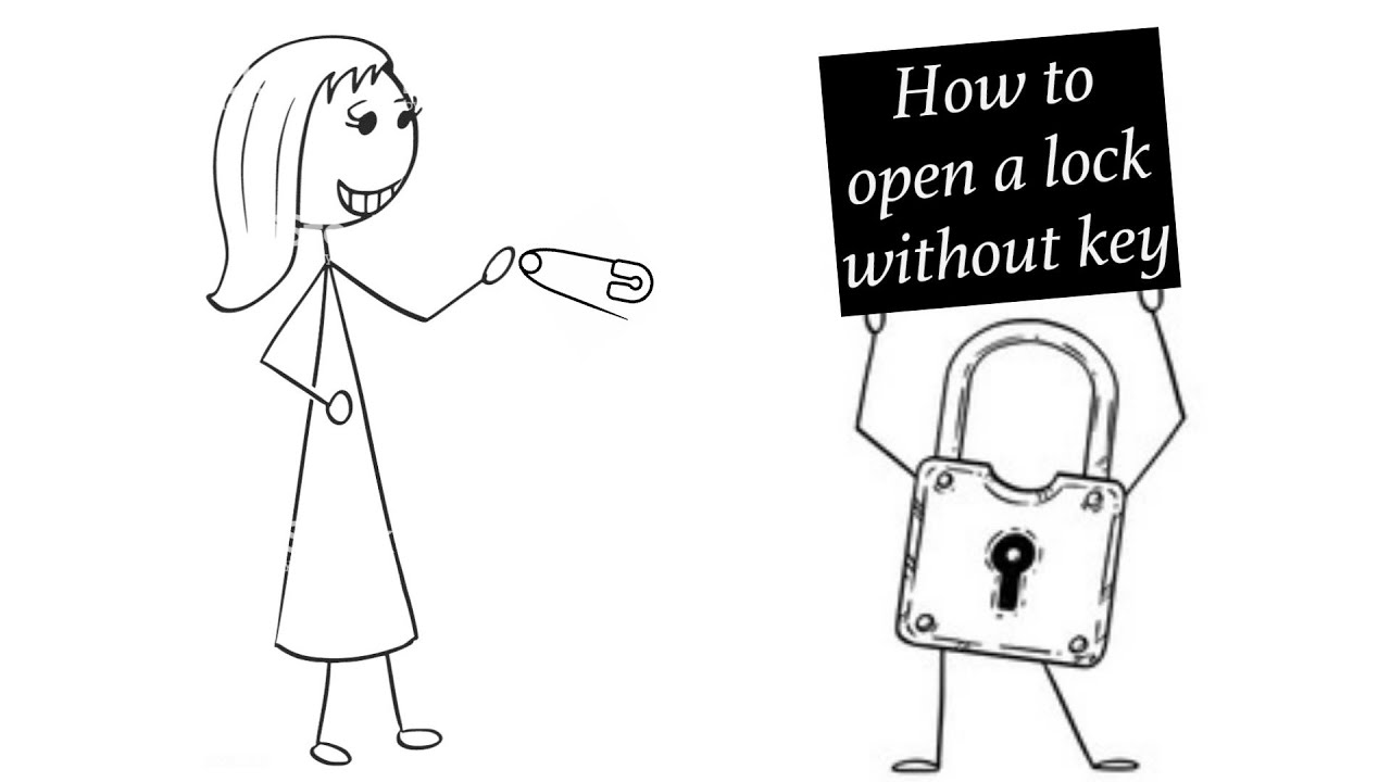 How to open a lock without key - YouTube