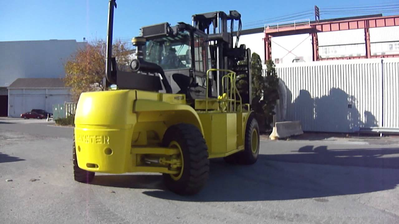 2001 HYSTER H550 55,000 lbs Pneumatic FORKLIFT - ONLINE AUCTION JUNE 26 ...