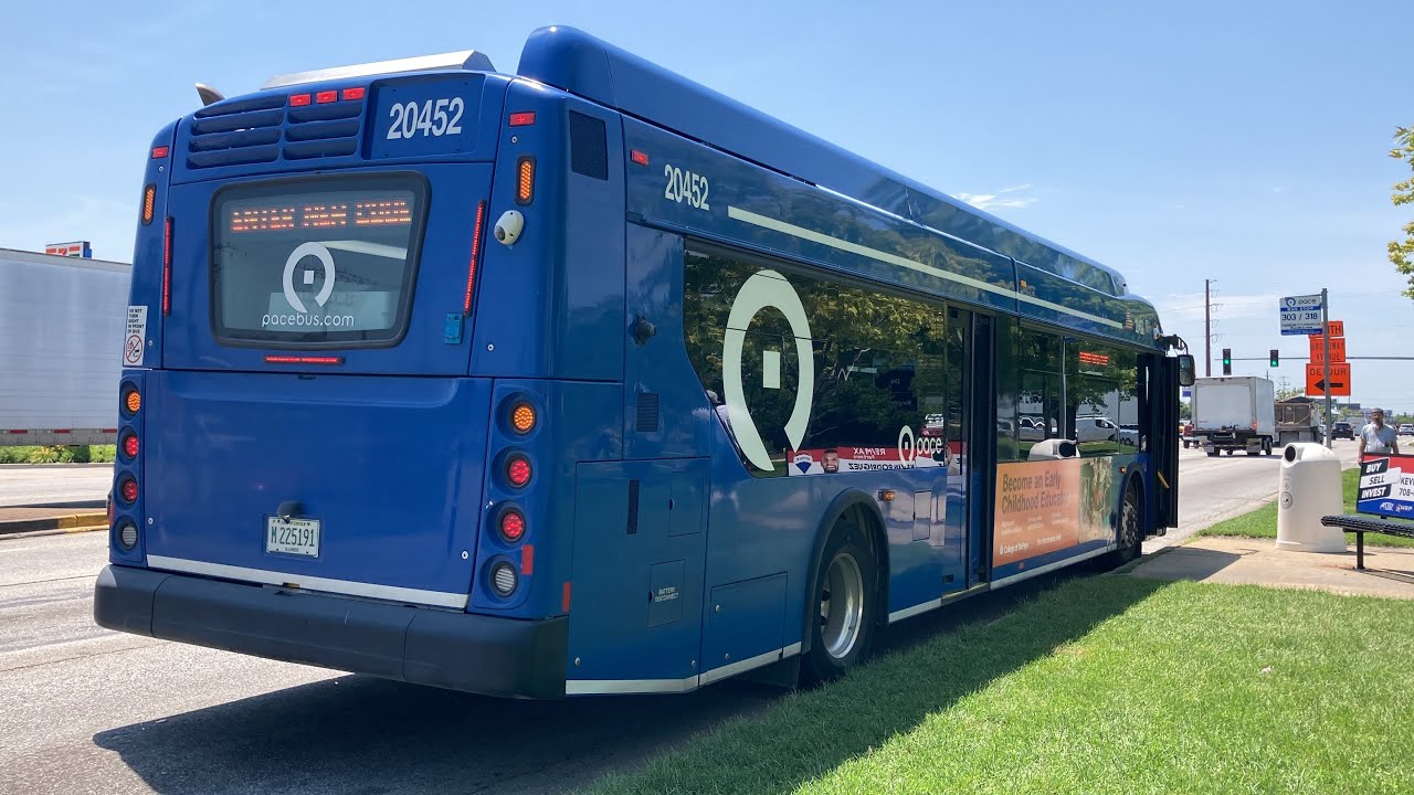 Pace 2020 New Flyer XD40 Bus Ride Bus 20452 on Route 318 from Green ...