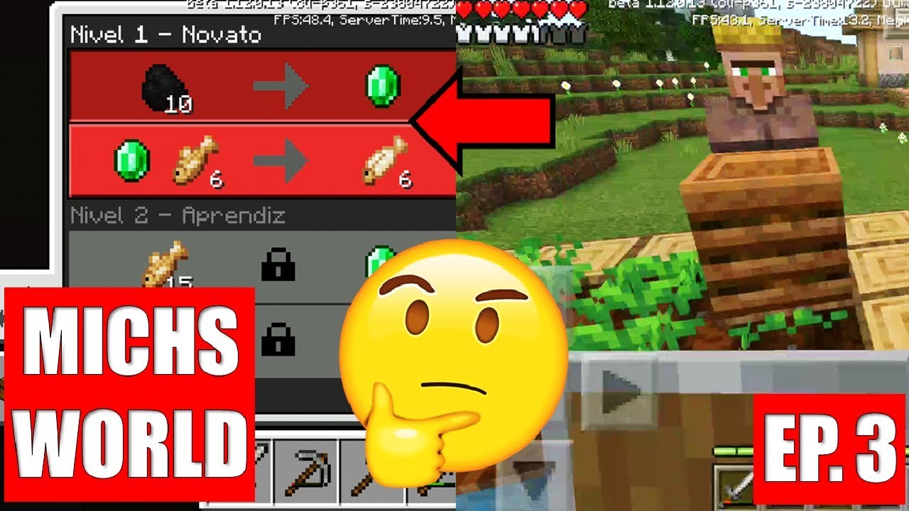 Los Tradeos De Los Aldeanos Son Increíbles / Minecraft PE!!! - YouTube