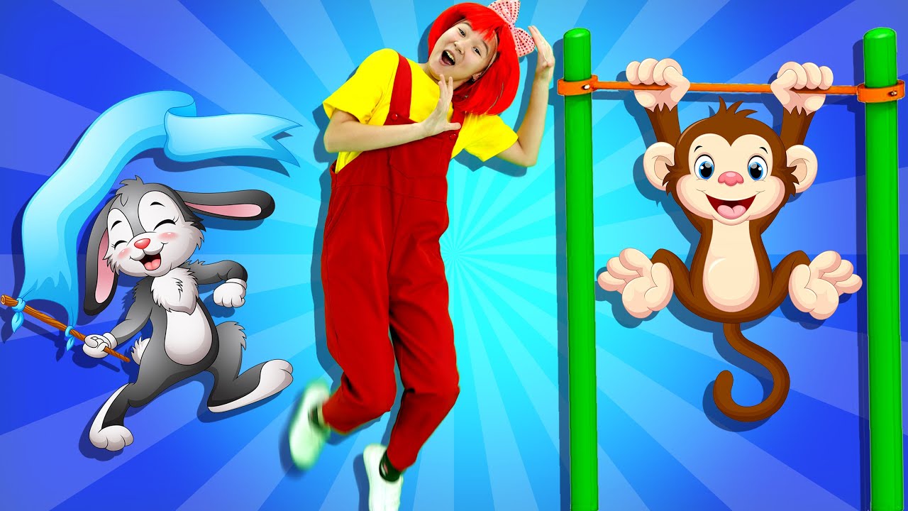 Exercise with Animals - Nursery Rhymes & Kids Songs | Hahatoons Songs ...