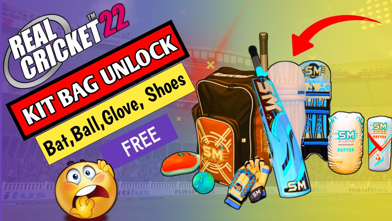 How To Unlock kit Bag in RC22 V0.9 | Unlock Bats, Balls, Gloves and ...