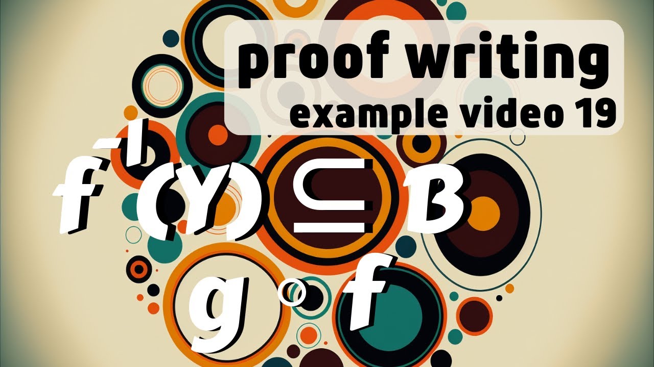 composition, image, and pre-image -- proof writing examples 19 - YouTube