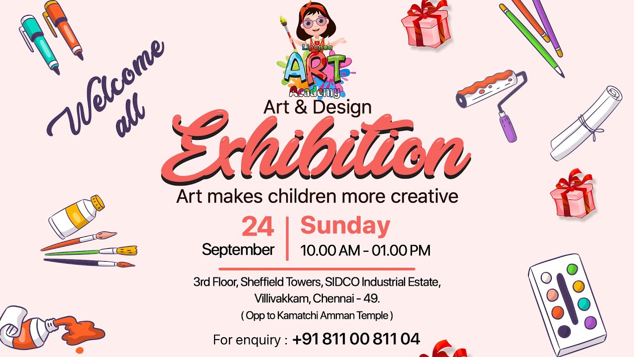 Exhibition Painting Art Work | Lipapaa Art Academy | Drawing Class ...