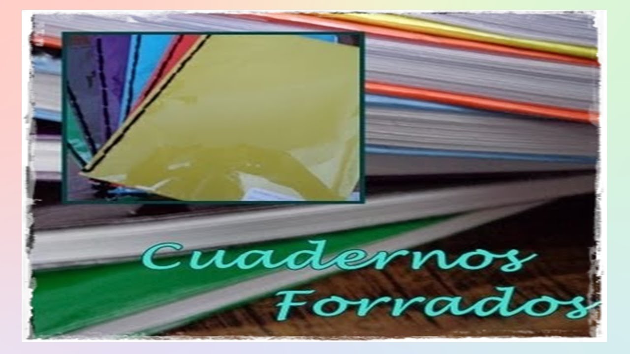 Como forrar un cuaderno FACIL -CariCositas- - YouTube