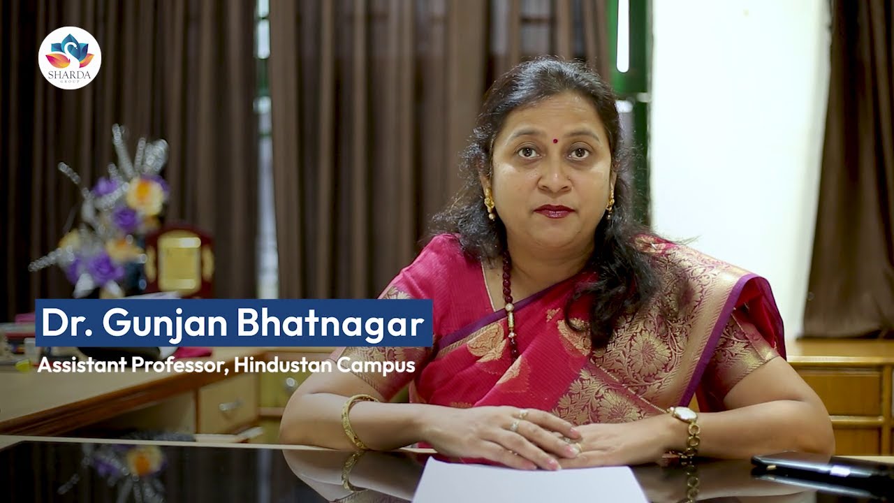 Dr. Gunjan Bhatnagar on Sharda Group's Management Education - YouTube