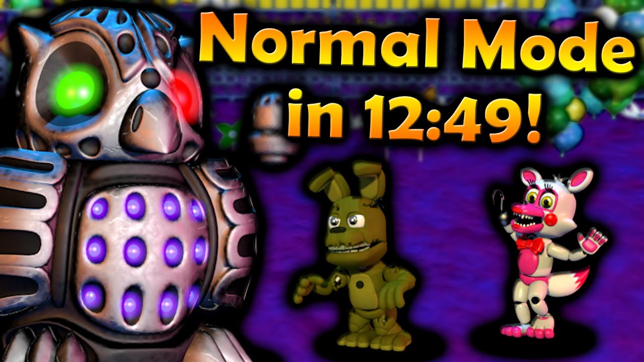FNAF World - Fixed Party, Normal Mode in 12:49! (WR) - YouTube