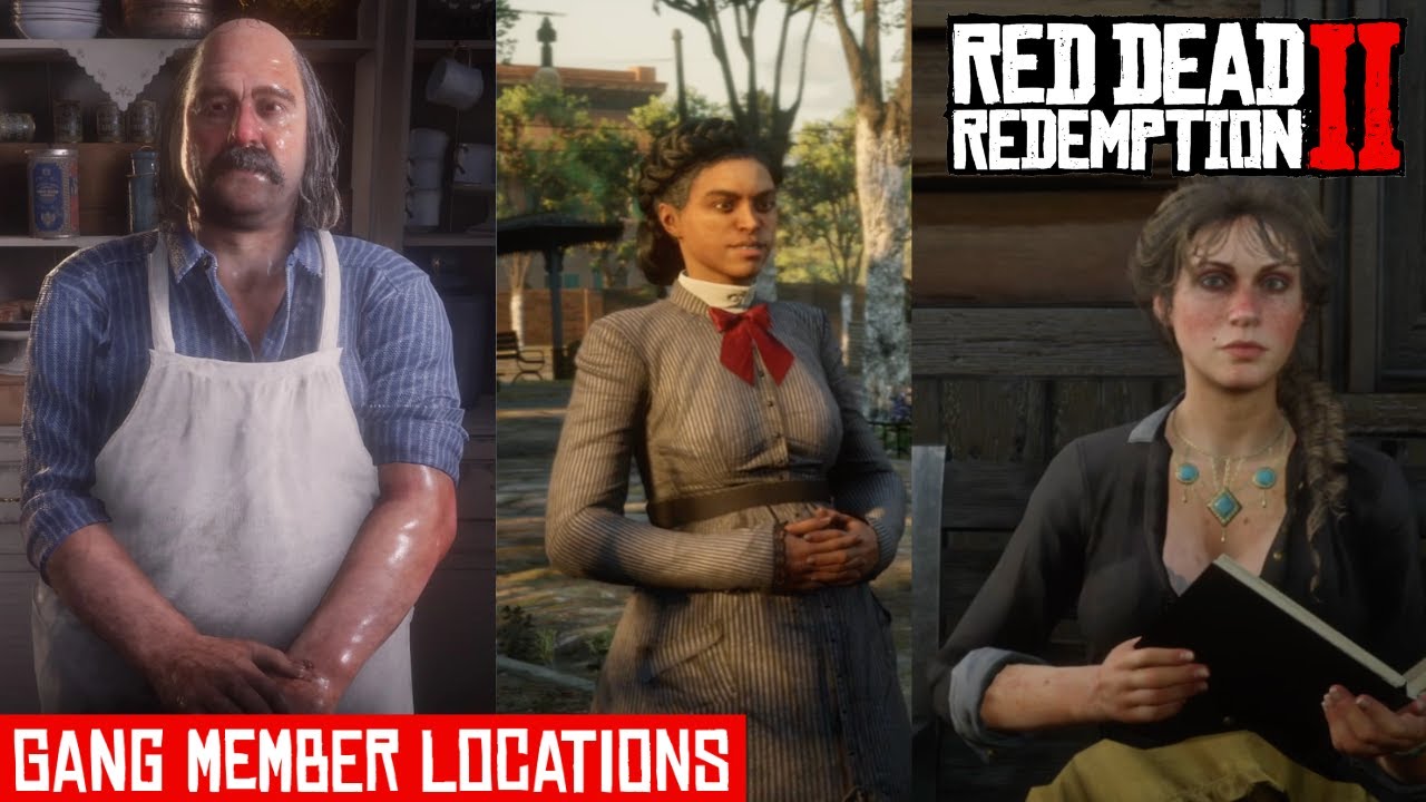 Red Dead Redemption 2 - Location Of ALL Gang Members AFTER The Story ...