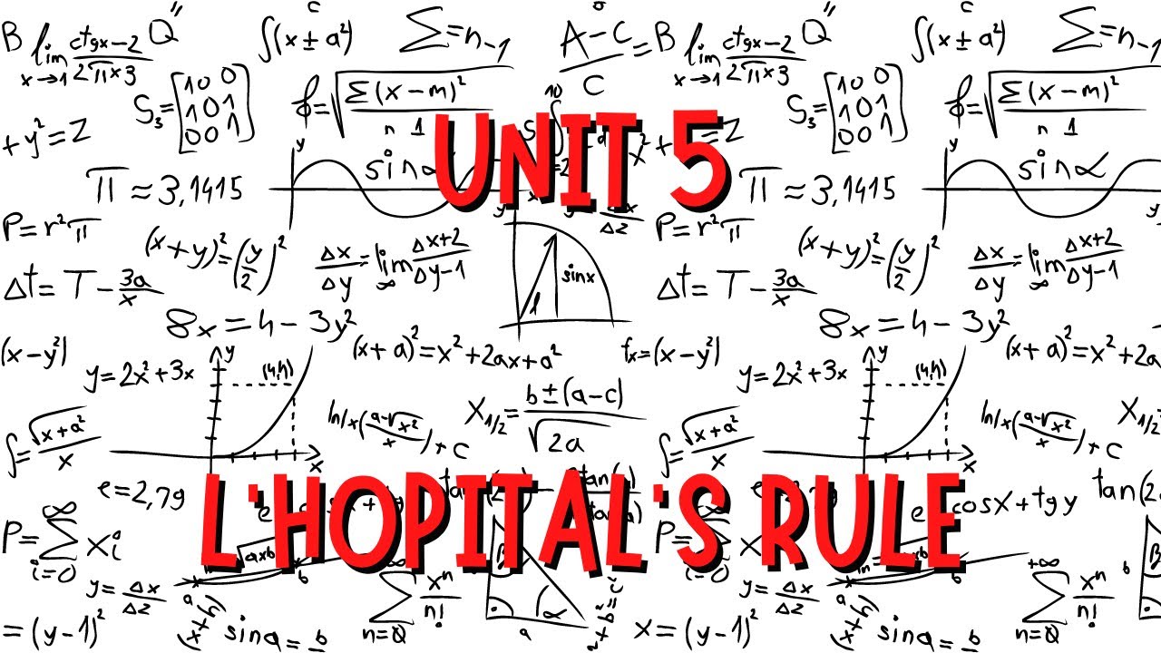 L'hopital's Rule, Infinity/Infinity - YouTube