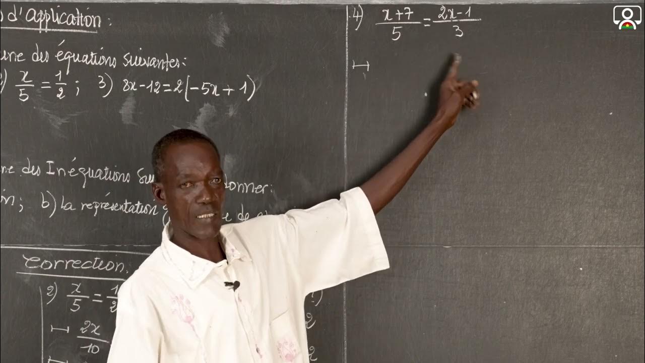 Exercice - 4e - Maths - AN : Équations et Inéquations dans R 1/2 - YouTube