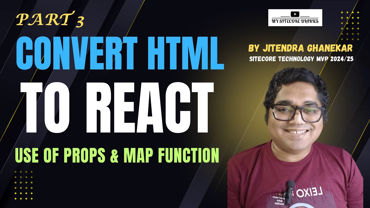 Build React Website Convert Static Html To React Code Part 3