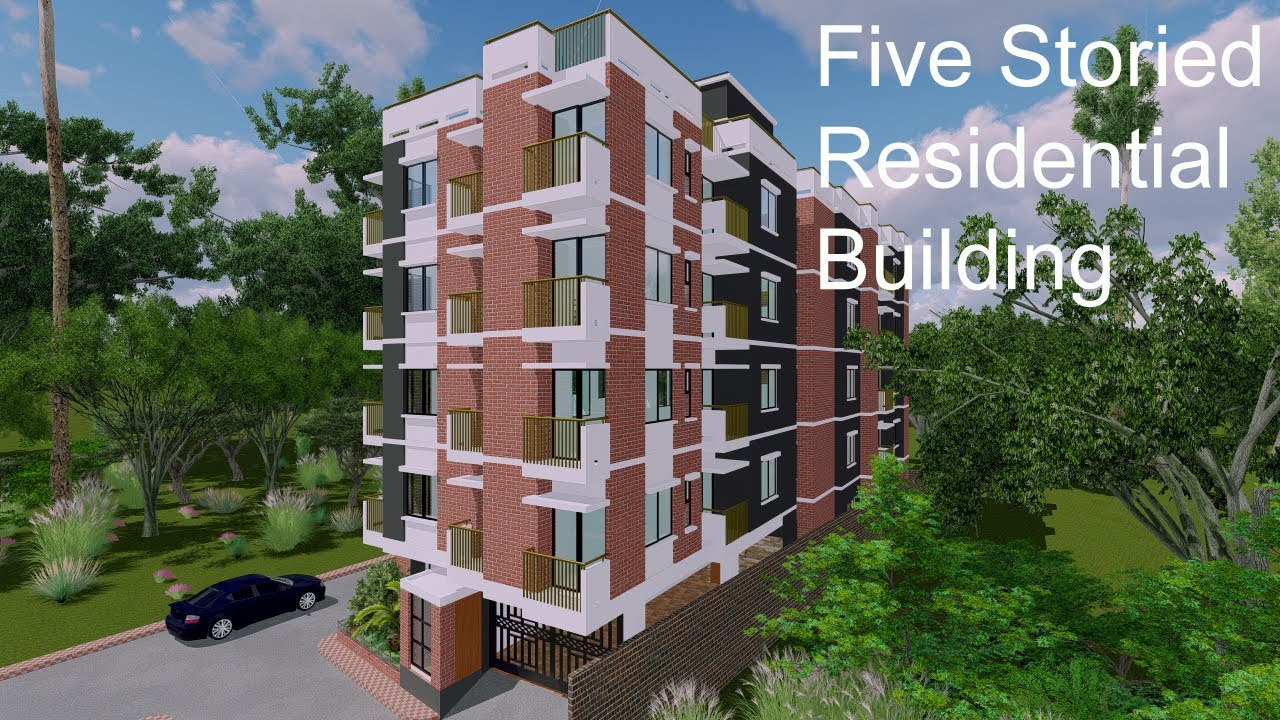 ৫ তালা বাড়ির ফাউন্ডেশন খরচ, five storied building Design In Bangladesh ...