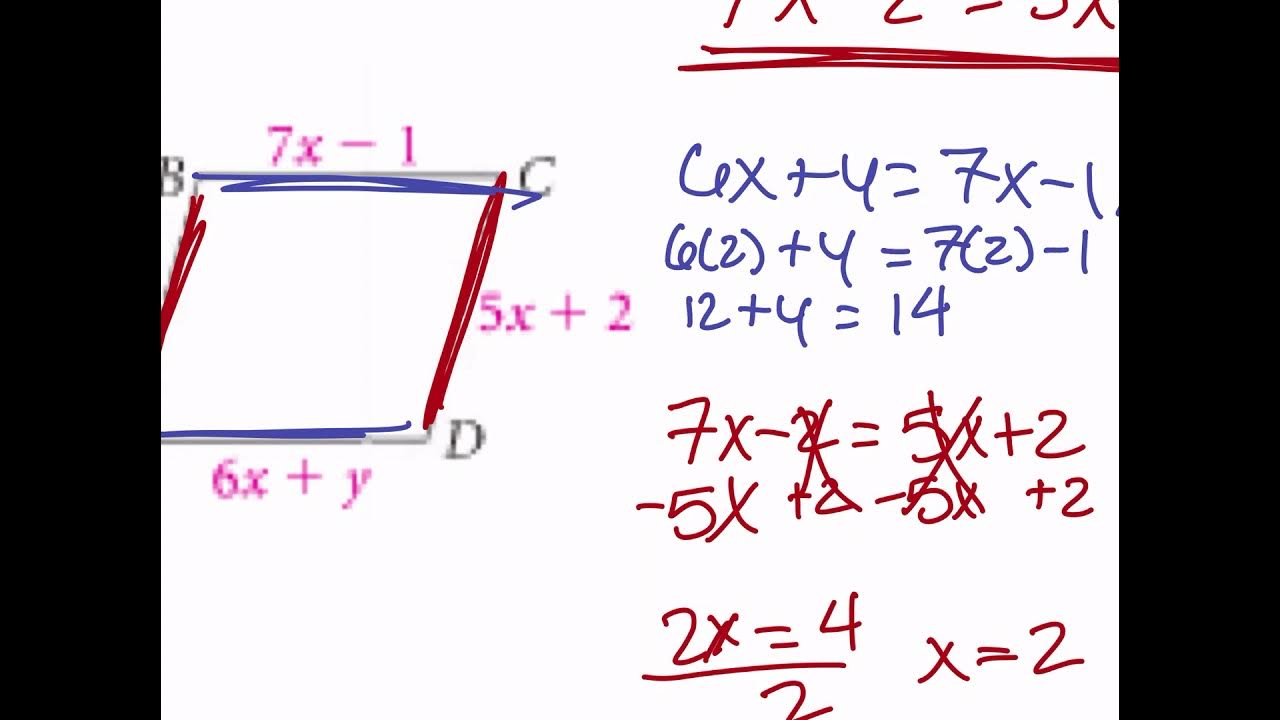 Solving with Properties of Quadrilaterals - YouTube
