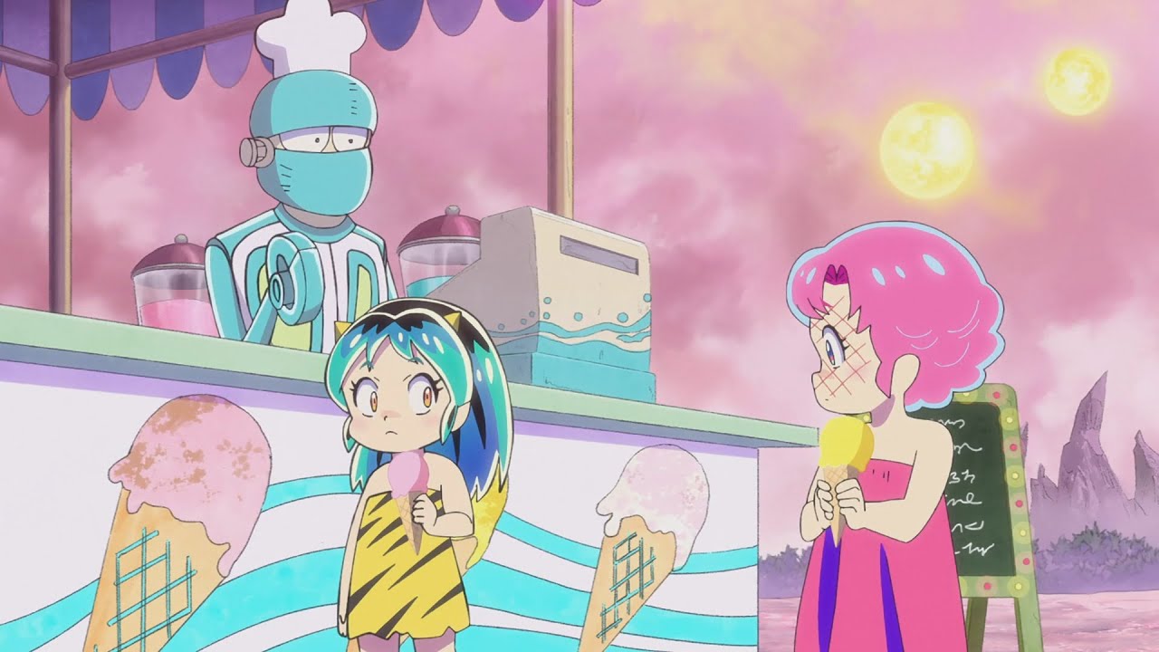 Little Lum cheats little Ran about ice cream!!! ^_^ "Urusei Yatsura ...