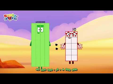 NUMBERBLOCKS (10M-100M) divided by 10 | BIG NUMBERS | DISTRIBUTION GIANT NUMBERS @ColorArt_id ...