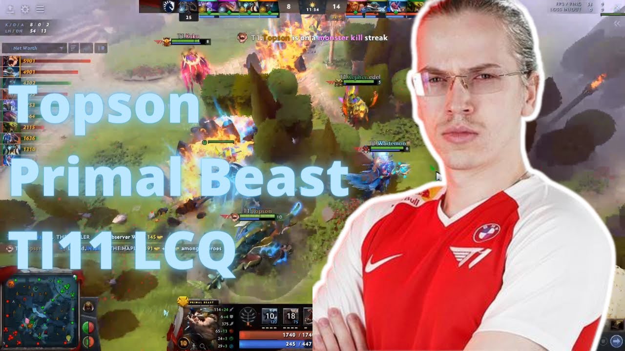 DOTA 2 - Topson Primal Beast | TI11 Last Chance Qualifier Group Stage ...