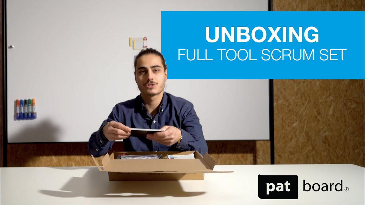 PATboard | unboxing | full scrum kanban board tool set - YouTube