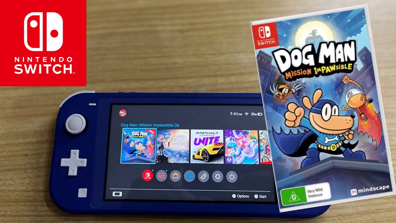 Dog Man Mission ImPawsible Nintendo Switch Lite Gameplay - YouTube