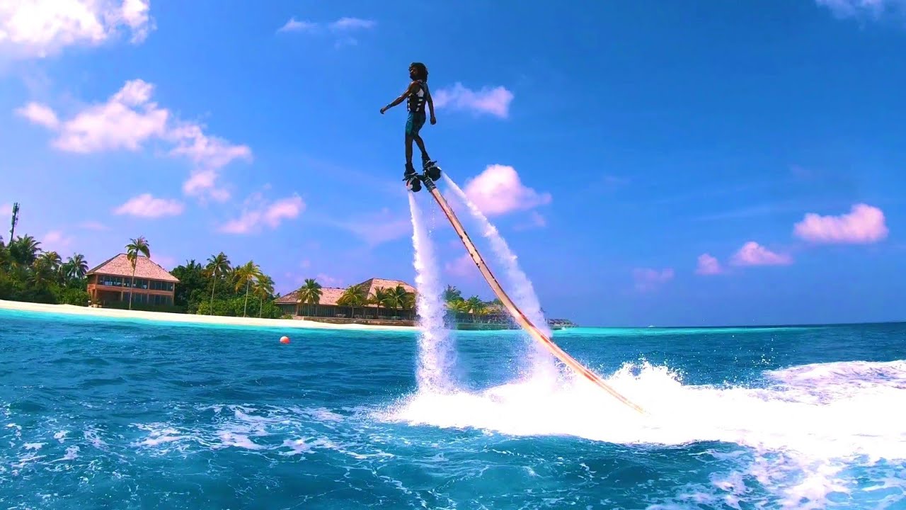 Flyboarding In The Maldives - YouTube
