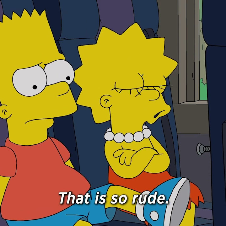 The Simpsons Kicking The Bus Seat Thesimpsons Bartsimpson Lisasimpson Simpsons Simpson
