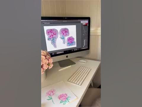 Rose Print Design Process Video by Britt La Spina - YouTube