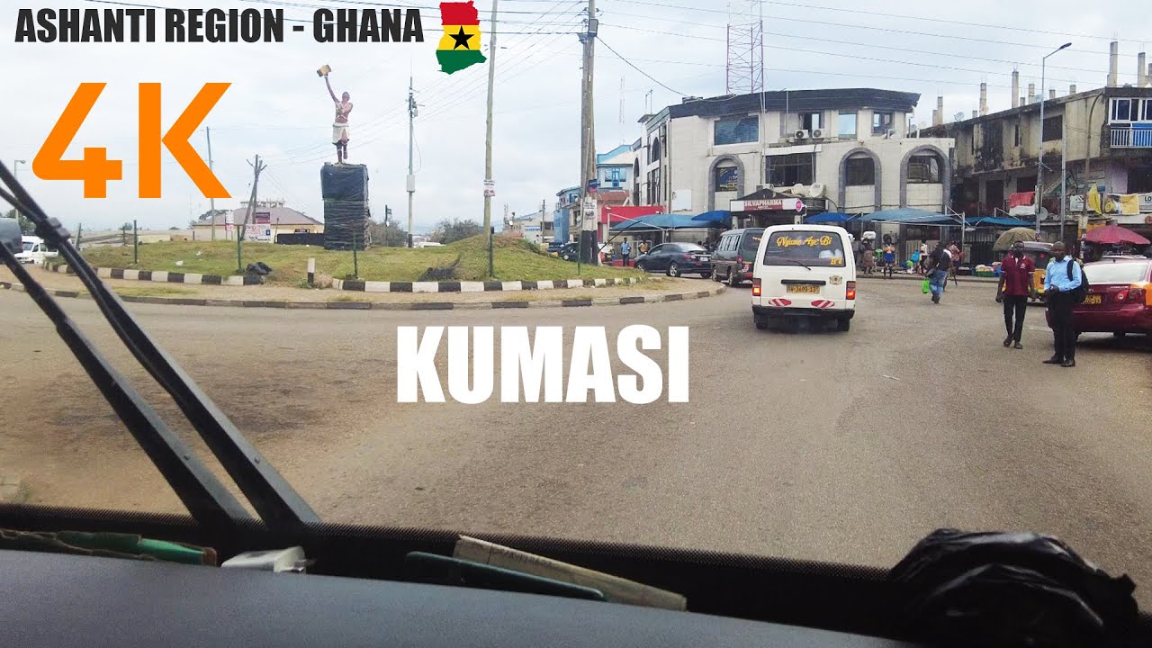 Bantama Suntreso To Sofoline Bus Drive Kumasi Ghana 4K - YouTube