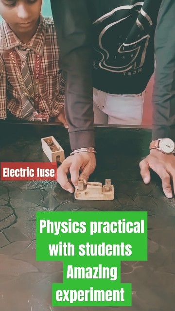 ⚡⚡Practical electric fuse with students #experiment #scinceexperiment # ...
