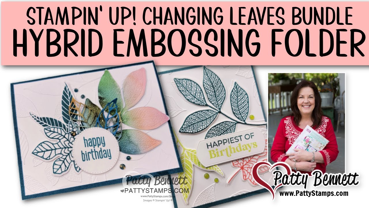 Changing Leaves Hybrid Embossing folder cards + BONUS ideas - YouTube