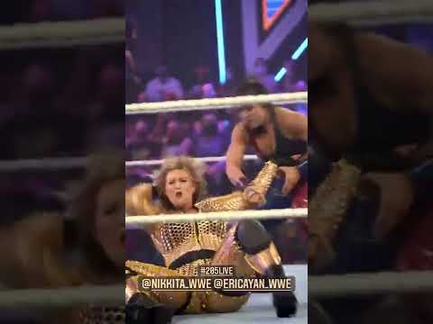 Erica Yan vs Nikkita Lyons in WWE NXT Match | WWE Diva Stars #shorts ...