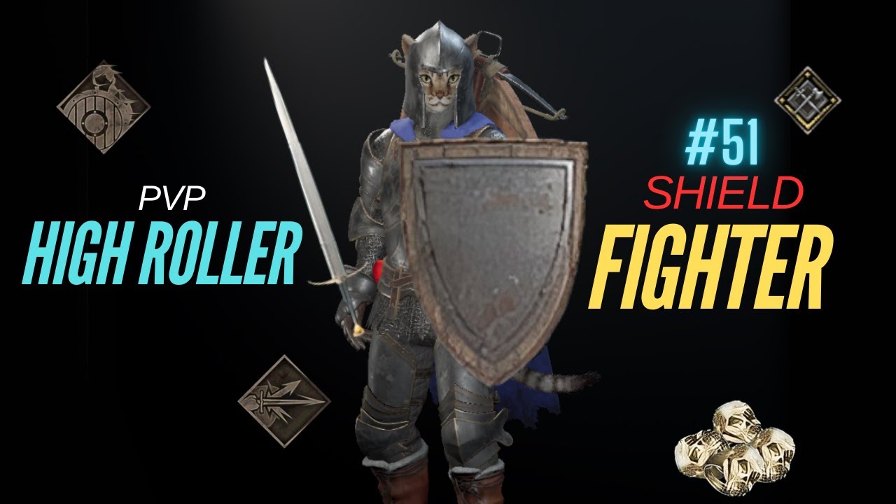 Ranked 51 Shield Fighter Dominates High Roller | Dark and Darker - YouTube