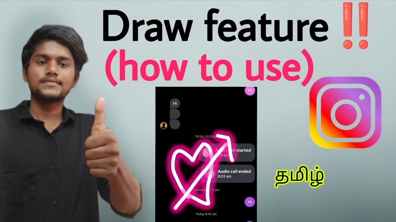 how to use the draw feature on instagram/ instagram message draw ...