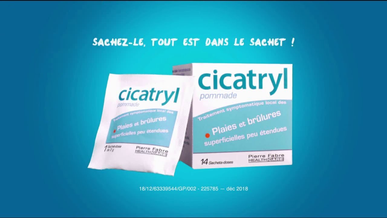 Cicatryl "sachez-le, tout est dans le sachet!" Pub 12s - YouTube