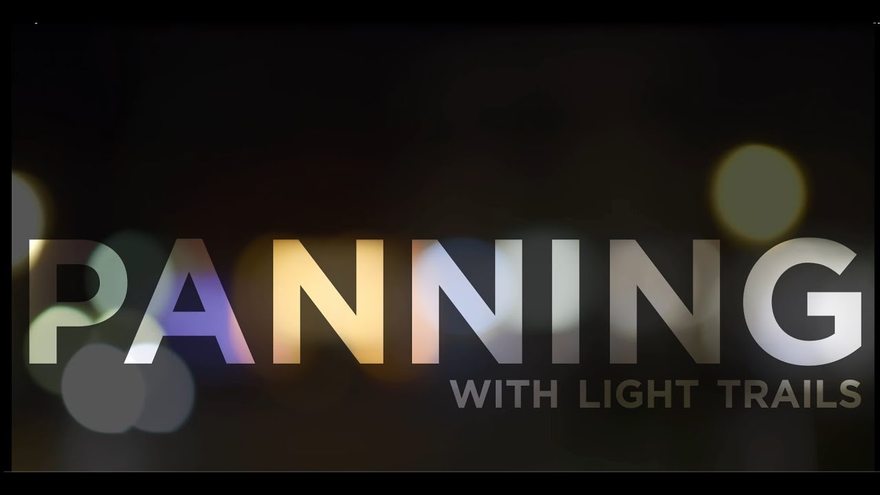 Panning in photography - creating light trails - Canon - YouTube