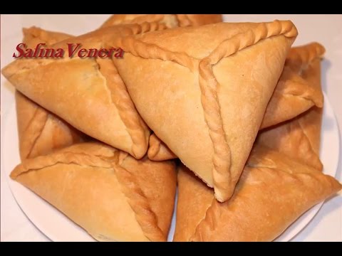 ЭЧПОЧМАК. Вкусные Эчпочмак с бараниной. Рецепт Эчпочмак. Татарская ...