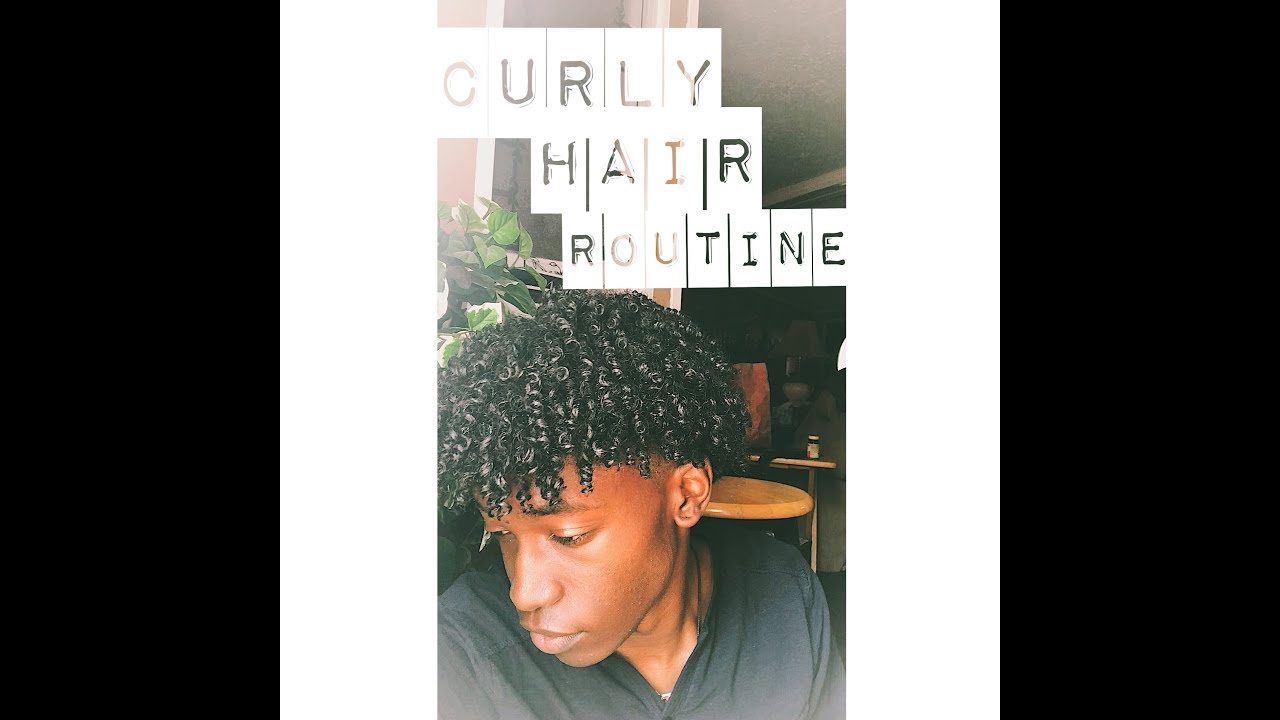 Men Natural Curly Hair Routine - YouTube