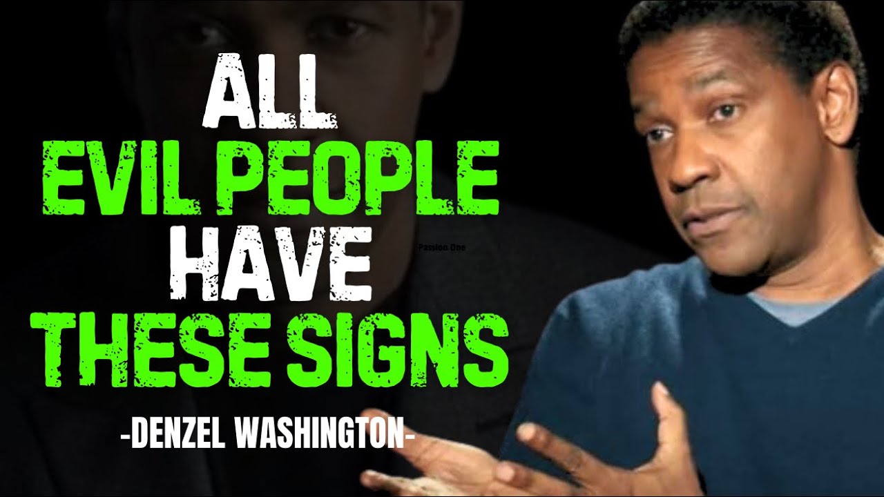 8 RED FLAGS that REVEAL the PERSON next to you is EVIL | DENZEL ...
