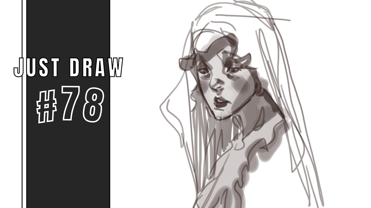 Portrait Fun #learntodrawin1year │ Just Draw #78 - YouTube