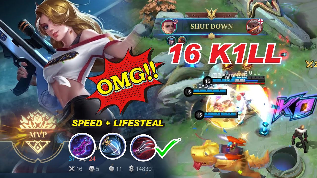 Lesley Counter Miya ? Best Build and Emblem Set | Special Skin Gameplay ...