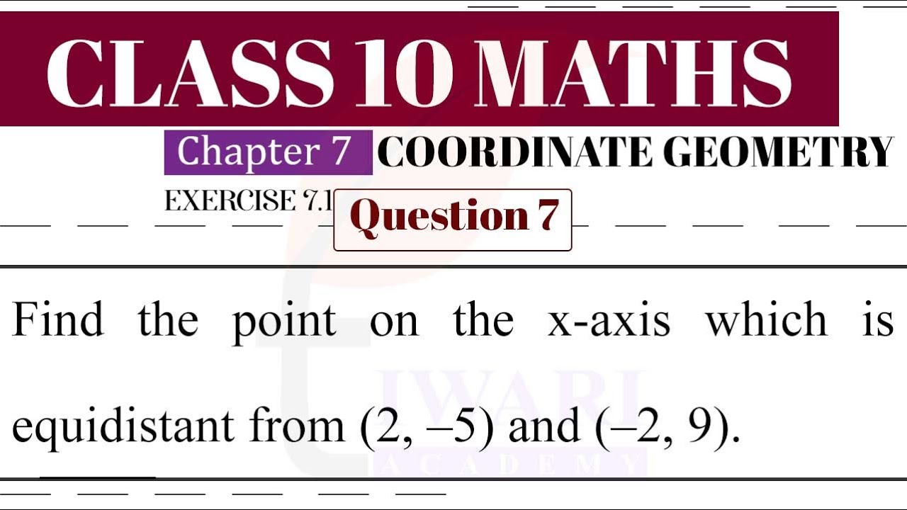NCERT Solutions for Class 10 Maths Chapter 7 Exercise 7.1 Question 7 ...