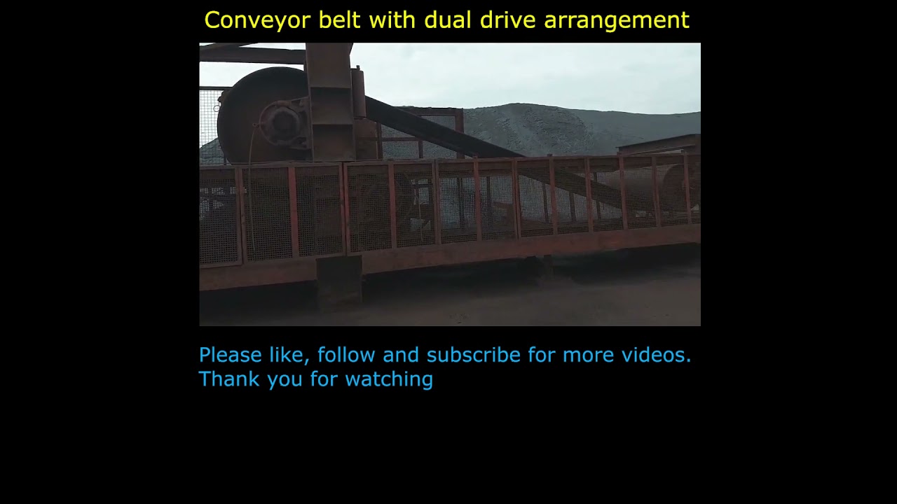 Belt conveyor with dual drive | Multi drive conveyor belt | Conveyor ...