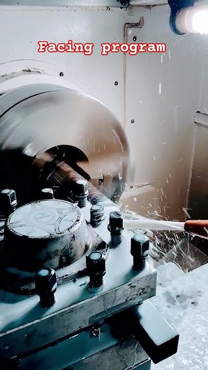 facing program by cnc machin #manufacturing #cncmachine #song #bollywood #shorts - YouTube