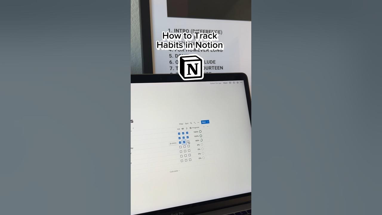 How To Track Habits In Notion Notiontips Notion Notiontemplate Youtube