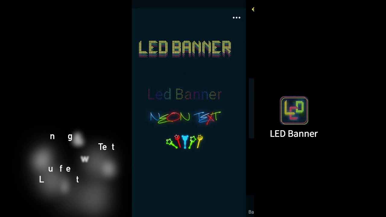 Funny tool to display scrolling LED text, neon text & glow sticks ...