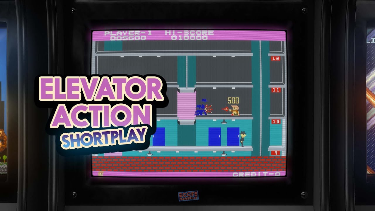 Elevator Action - 1983 - Arcade - Shortplay | 4K CRT Monitor Simulation ...