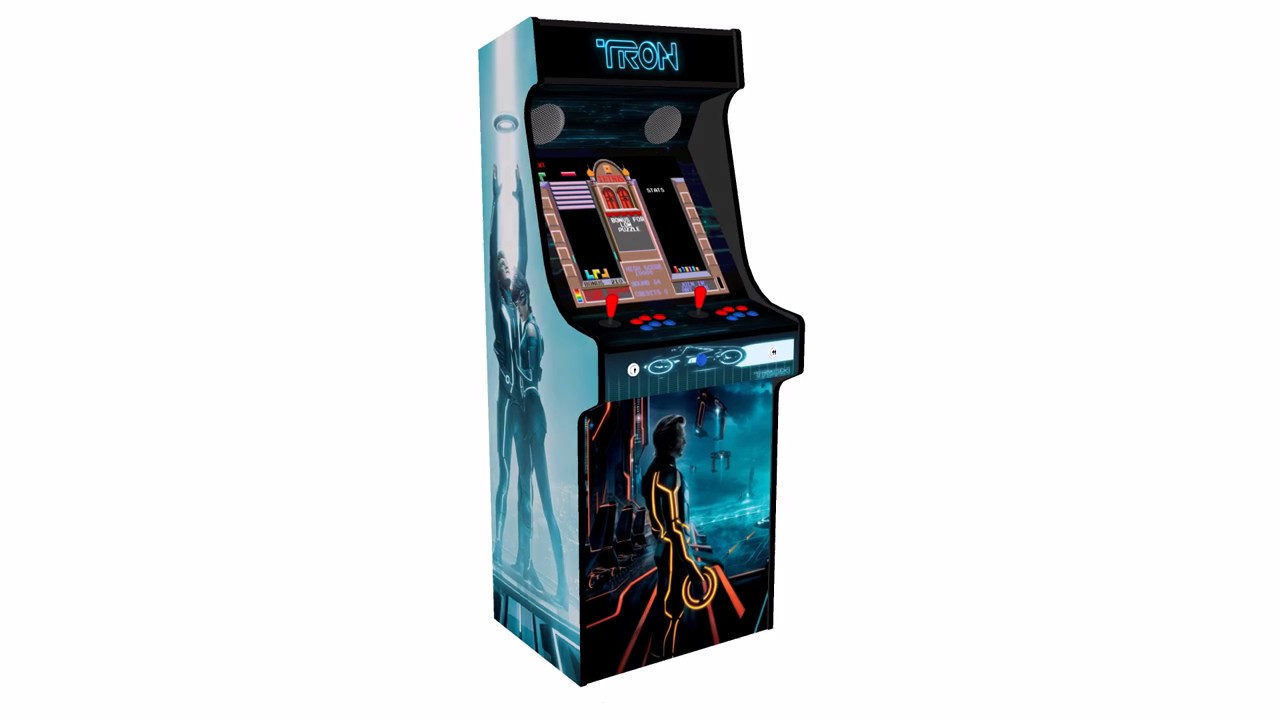 Classic Upright Arcade Machine TRON Theme with 500+ games - YouTube