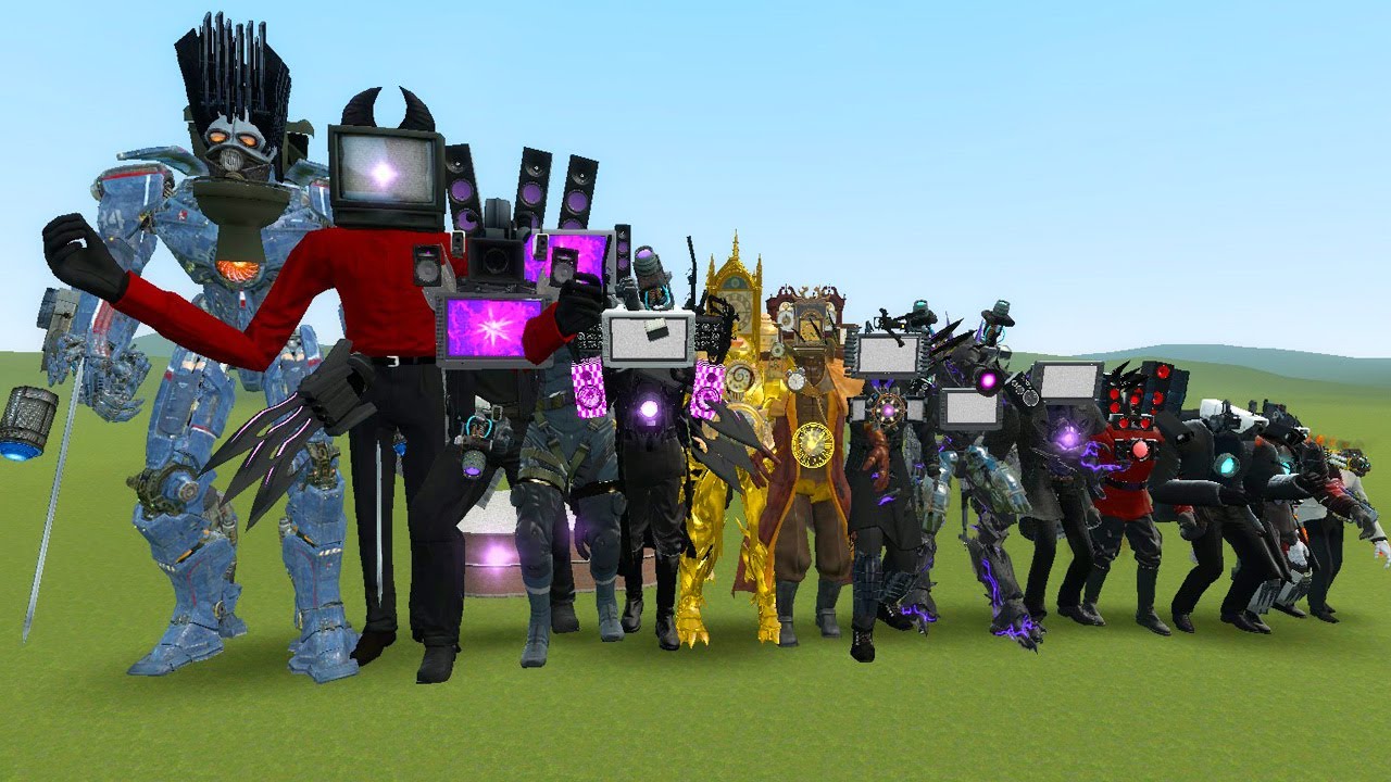 SIZE COMPARISON ALL NEW TV MAN BOSSES! TITAN CAMERAMAN ! CLOCKMAN NEW ...