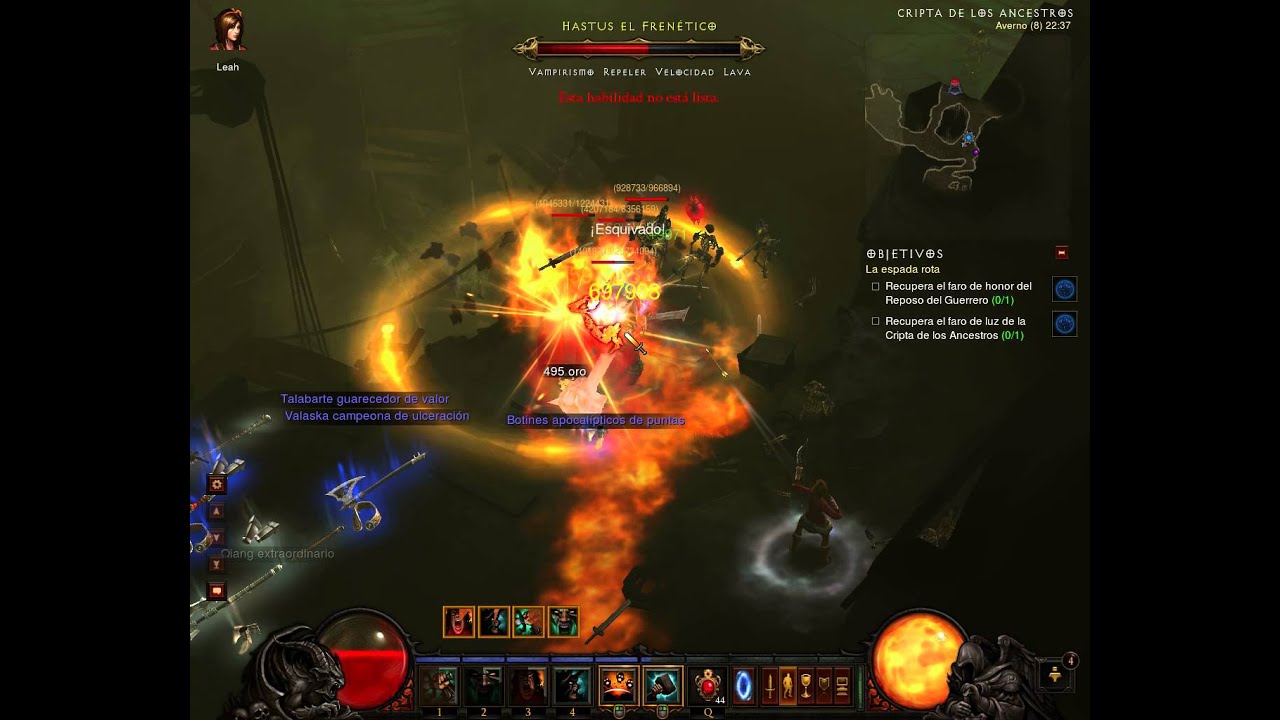 Diablo 3 | Run exp + legend | Acto 1 | Cripta de los ancestros (Crypt ...