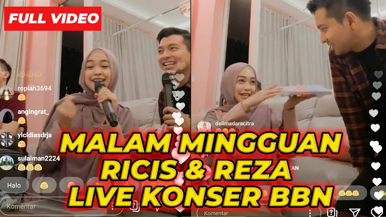 MALAM MINGGUAN RIA RICIS DAN REZA LIVE KONSER BBN - PART 1 - YouTube