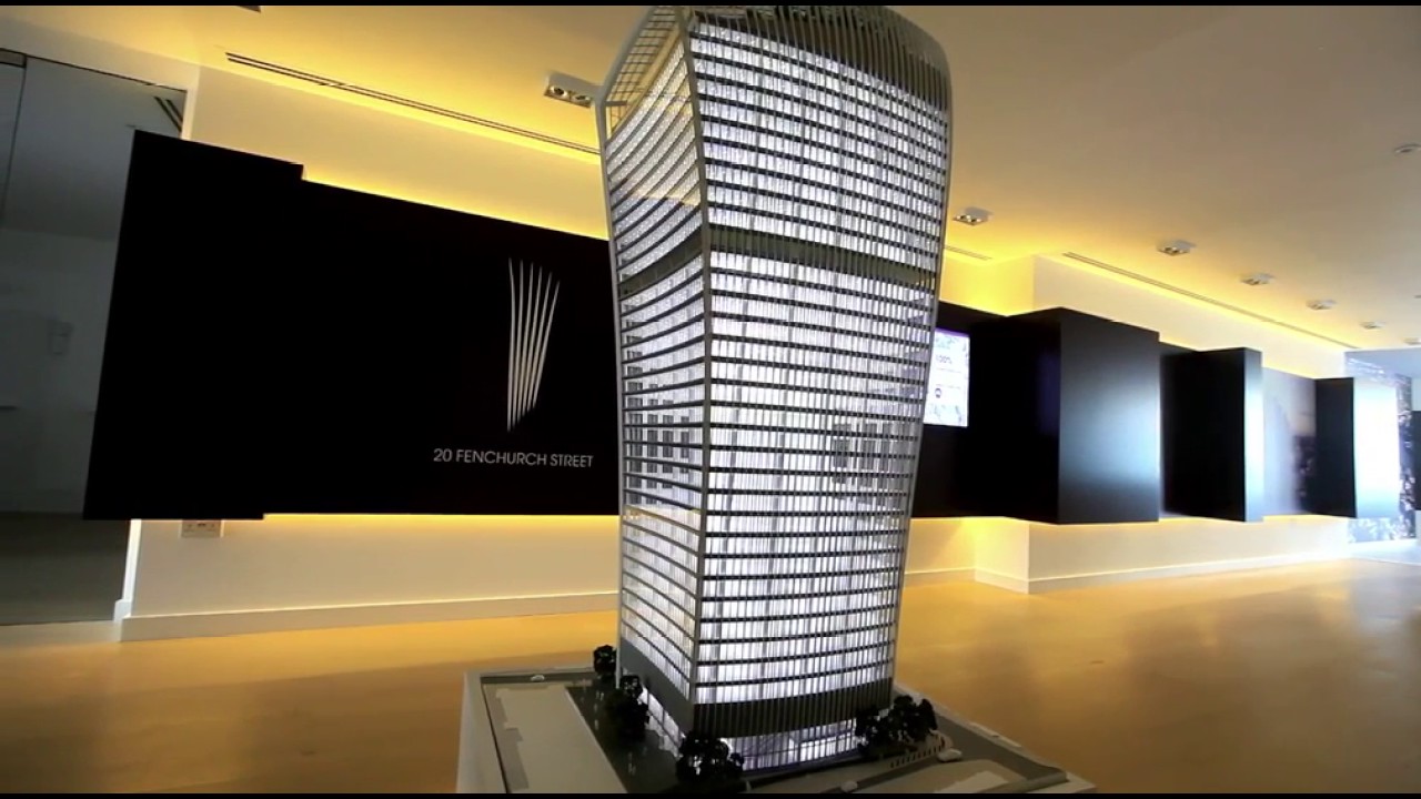 20 Fenchurch street 1:100 sale model made by Pipers - YouTube